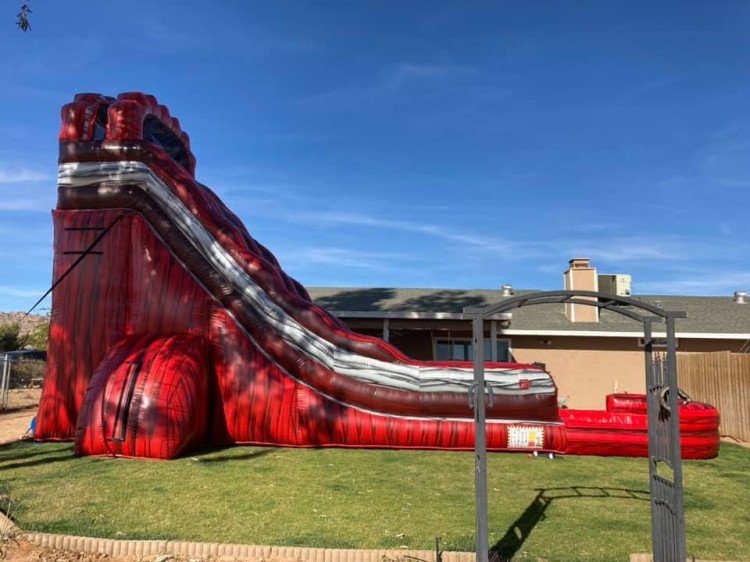 22' Volcano Water Slide 40' L 21' W 22' H - Big AZ Inflatables - High ...