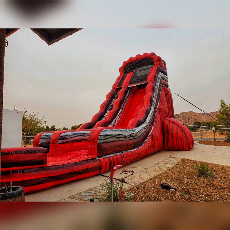 22' Volcano Water Slide 40' L 21' W 22' H - Big AZ Inflatables - High ...